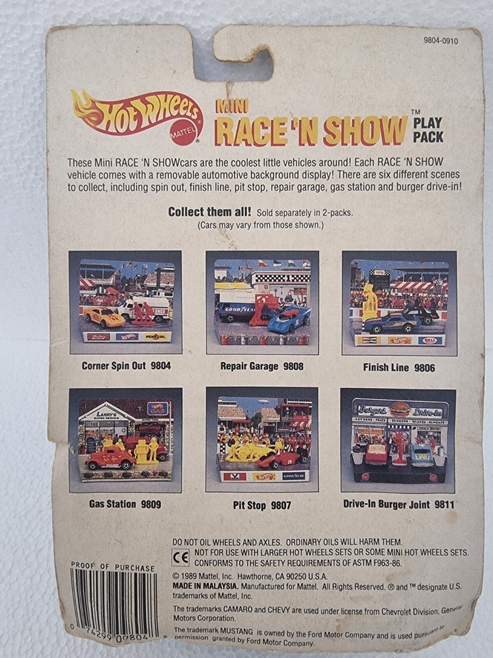 Hot Wheels Mini Race 'N Show Corner spin out 1989 | eBay