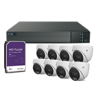 Epcom IP Camera Kit NVR 8 Ch 8 Color Turret Cameras 24/7 6TB HDD Camera ...