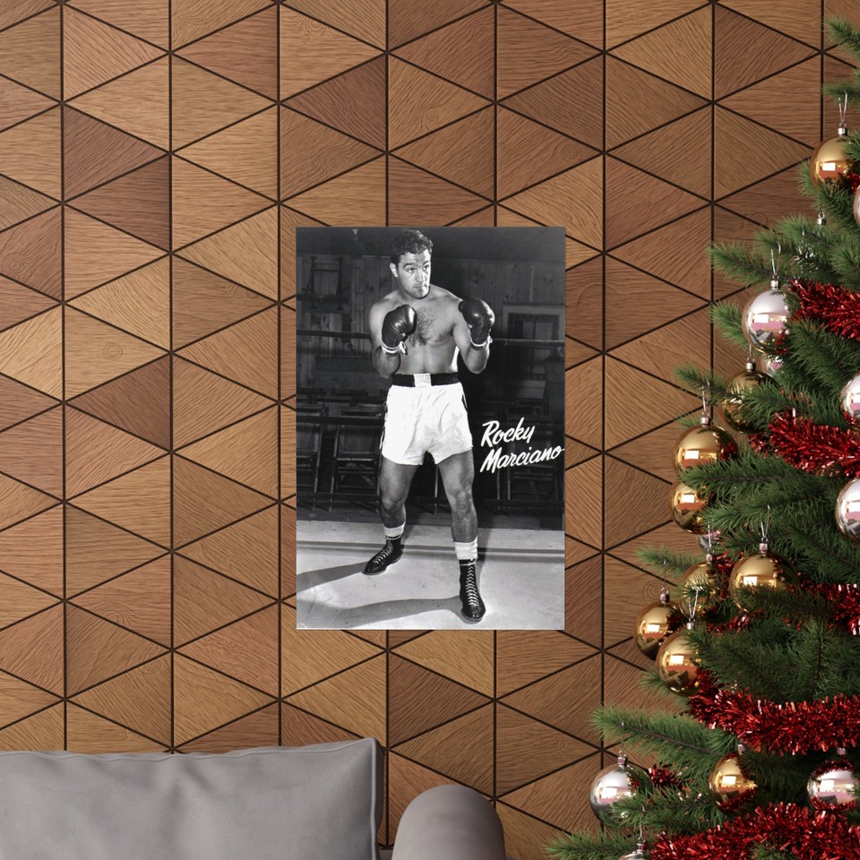 Rocky Marciano Poster World Boxing Champion Matte Sports Boxing Poster ...