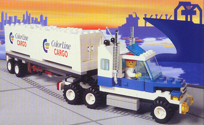 LEGO Town Classic 2149 Color Line Container Lorry Truck New Sealed HTF ...