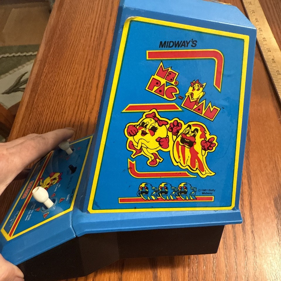 Vintage 1981/1983 Ms. PAC-MAN Mini Tabletop Arcade Coleco Bally Midway ...