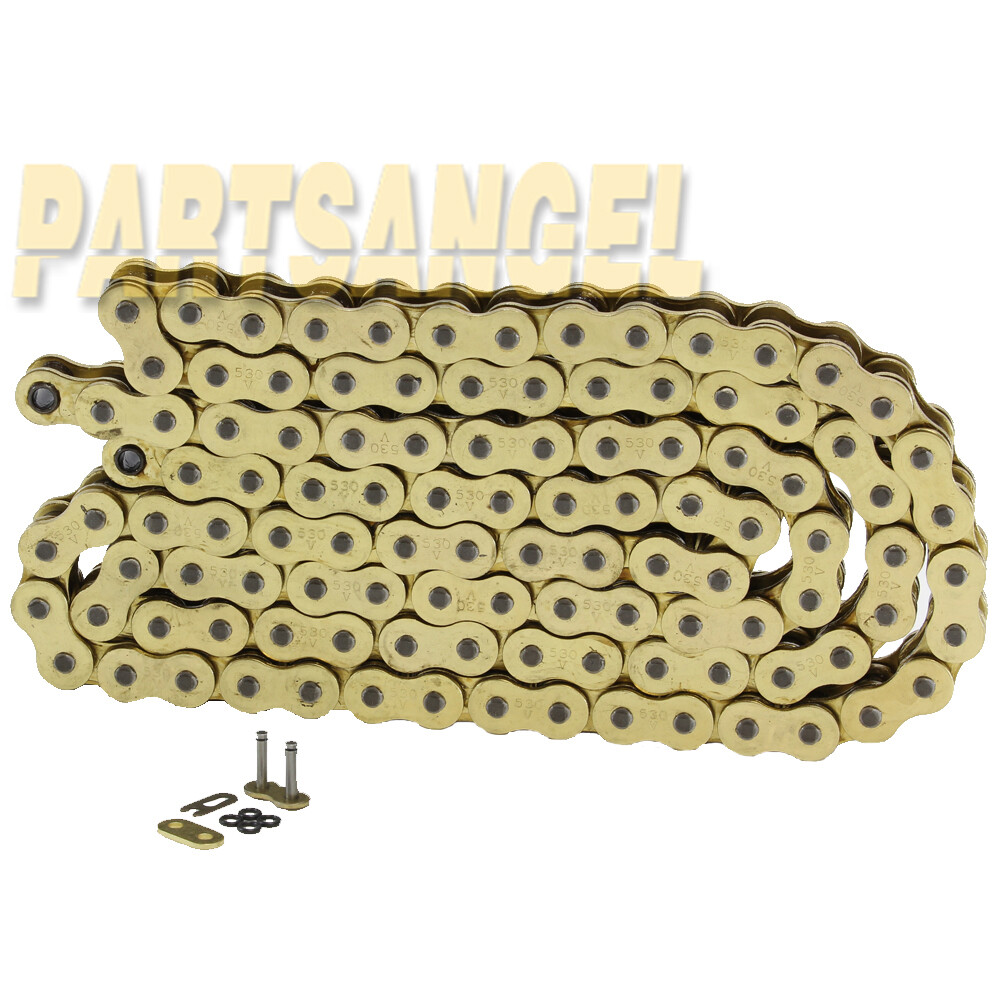 Gold 530x130 O-Ring Drive Chain Motorcycle 530 Pitch 130 Gold 530x130 O-Ring Drive Chain Motorcycle 530 Pitch 130