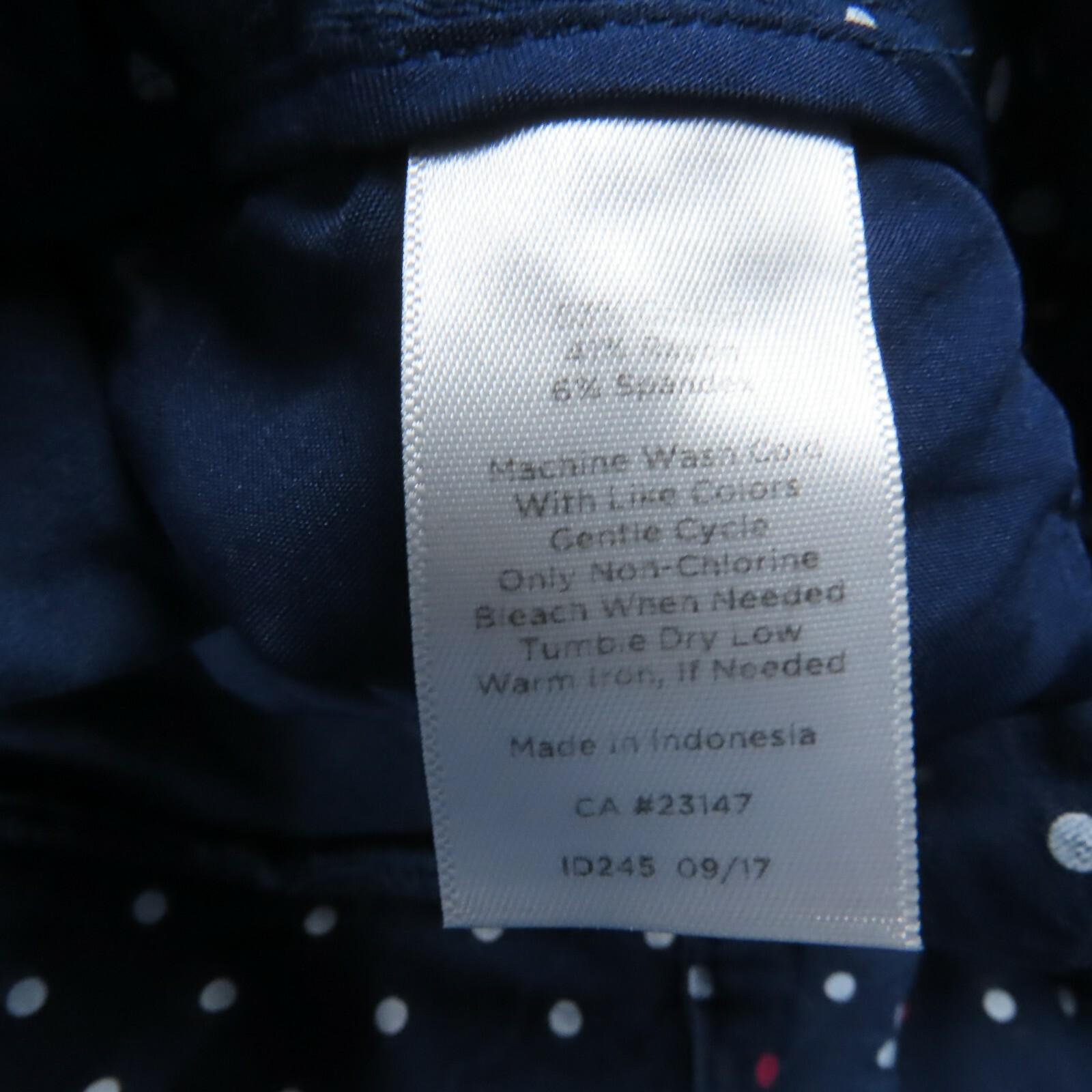 Talbots Womens Pants Plus Size 16W Slim Crop Dot Print Mid Rise Blue | eBay