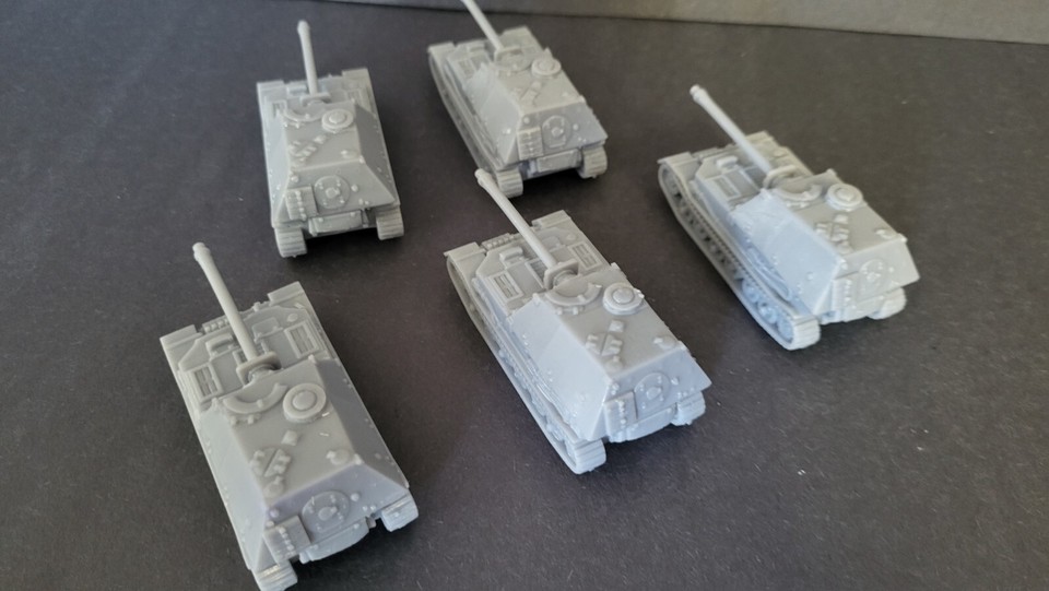 HO Scale German Elefant tank destroyer platoon X5 1/87th | eBay