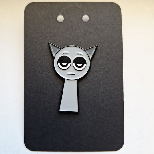 Sprunki Gray Enamel Pin | eBay