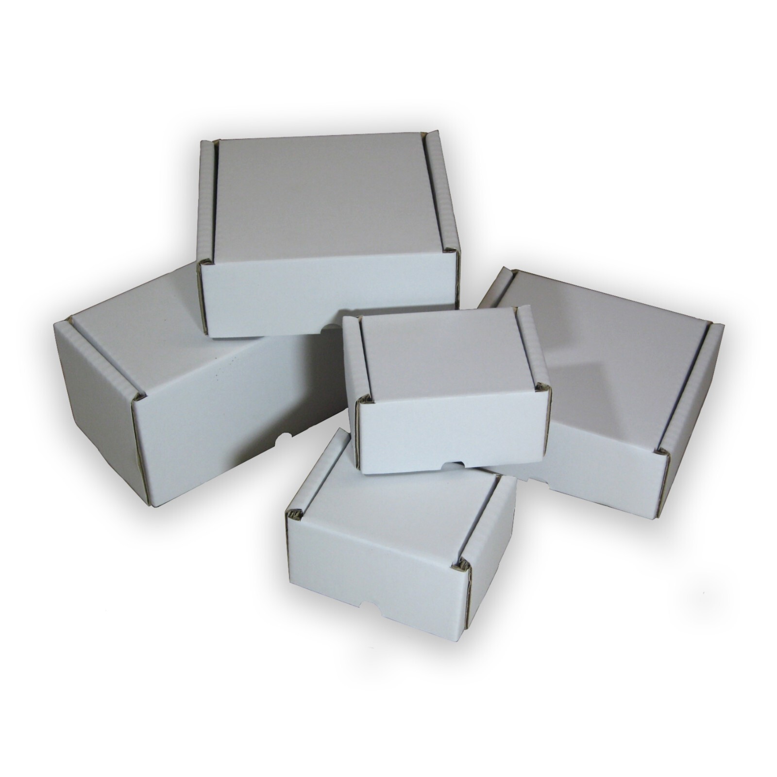 WHITE SHIPPING CARDBOARD BOXES POSTAL MAILING GIFT PACKET SMALL PARCEL ...