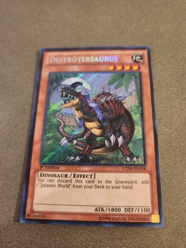 Yugioh! Destroyersaurus 1st Edition LCJW-EN158 Secret Rare y14 | eBay