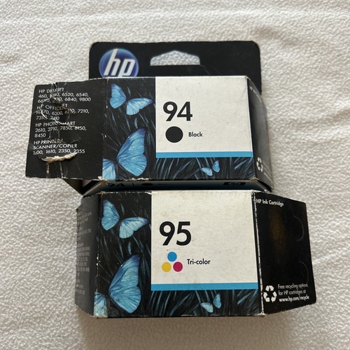 GENUINE NEW HP 94 95 Black Color Ink Cartridge Two Pack Oem Box Set ...