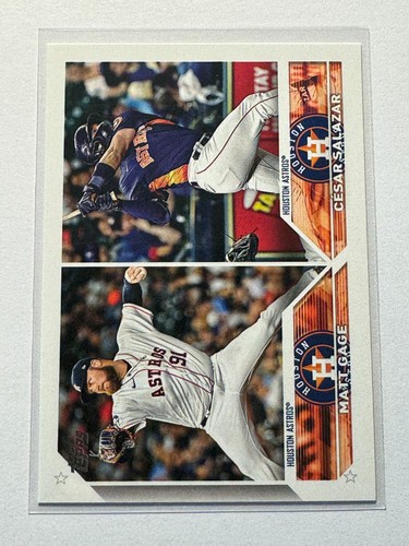 Matt Gage Cesar Salazar 2023 Topps Update Series Rookie Combos Houston ...