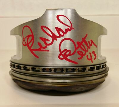 1992 VTG NASCAR RICHARD PETTY STP 43 SIGNED PISTON USED IN LAST RACE ...