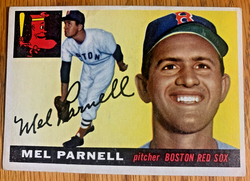 1955 Topps Baseball #140 Mel Parnell, Boston Red Sox | eBay