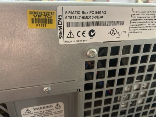 Simatic PC840 V2 6ES7647-6MD10-0BJ0, 6ES76476MD100BJ0, Siemens Box ...