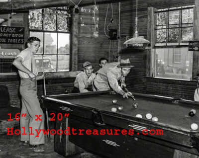 Pool Hustler~Playing Pool~Pool Hall~Billiards~Poster~16" x 20" Photo | eBay