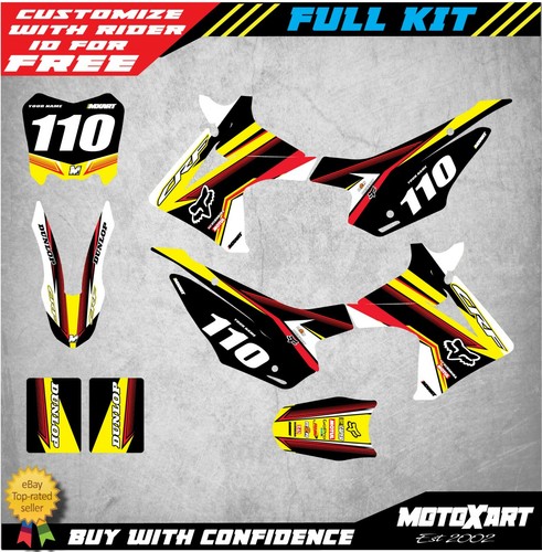 Custom Graphics, Full Kit For Honda CRF 110 2013 - 2018 SPEEDER STYLE ...