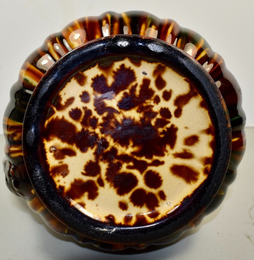 Fabulous Large Lyman Fenton & Co. Bennington Vermont Pottery Pitcher ...