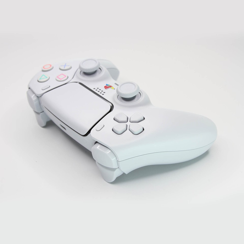 PSone White Killscreen Retro DualSense Pro PS5 Controller 30th Clicky ...