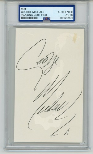 George Michael ~ Signed Autographed Authentic Full Signature ~ PSA DNA ...