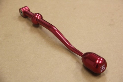 RED ALUMINUM DUAL BEND SHORT THROW SHIFTER+KNOB INTEGRA 90-91 DA DB DC2 ...