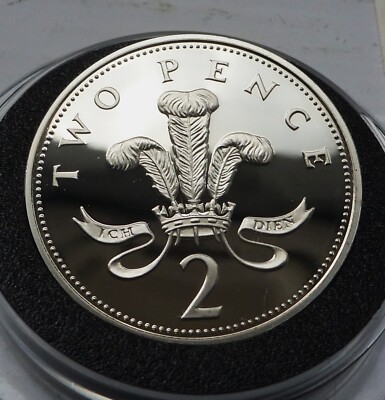 2000 Royal Mint Sterling Silver Proof MILLENNIUM 2P, lovely scarce coin ...