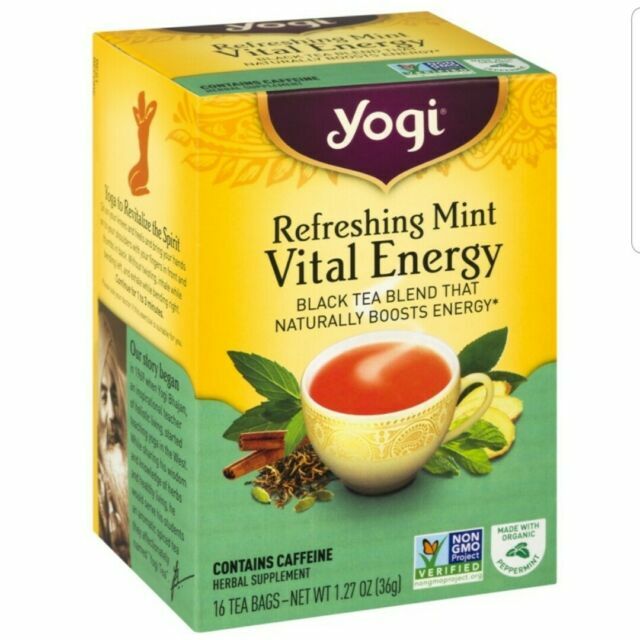 Yogi Vital Energy Refreshing Mint Tea - Pack of 16 Bags for sale online ...
