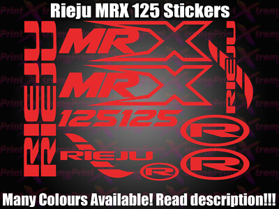 Rieju MRX 125 Decals / Stickers / Graphics ALL COLOURS AVAILABLE SEE ...