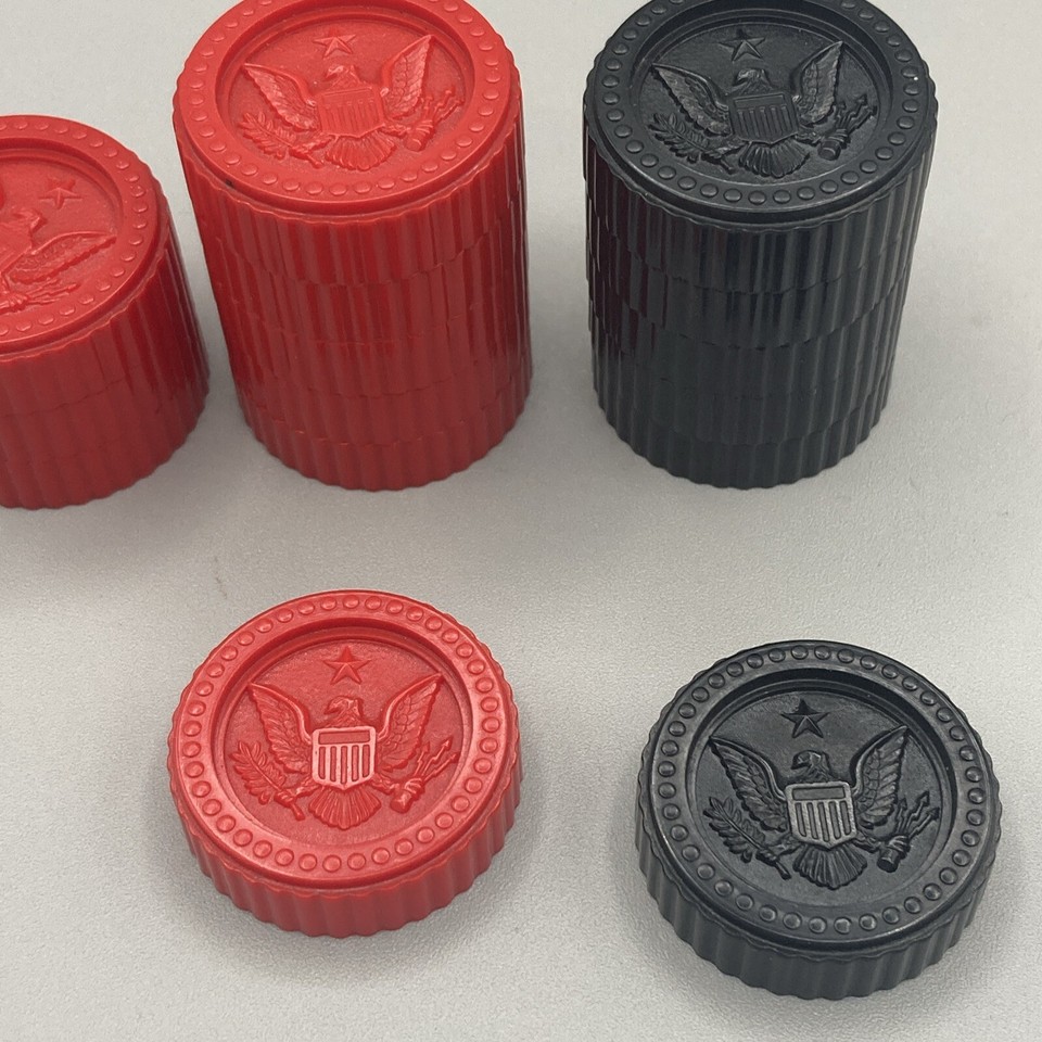 Vintage American Checkers Replacement Pieces Elgo Plastics Inc. 15 ...
