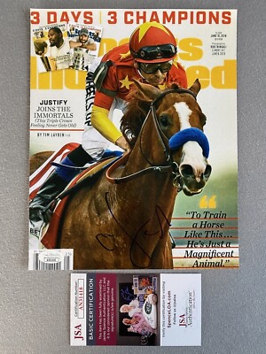 JOCKEY MIKE SMITH AUTOGRAPH 8x10 SPORTS ILLUSTRATED COVER PHOTO 2018 ...