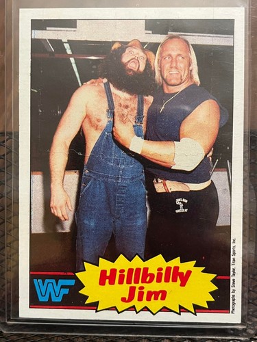 HILLBILLY JIM HULK HOGAN 1985 TOPPS WRESTLING CARD #15 WWF WWE ROOKIE ...