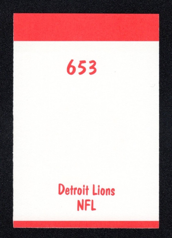 Detroit Lions Football Team Vintage 1987 Motto Game Trivia Card #653 | eBay