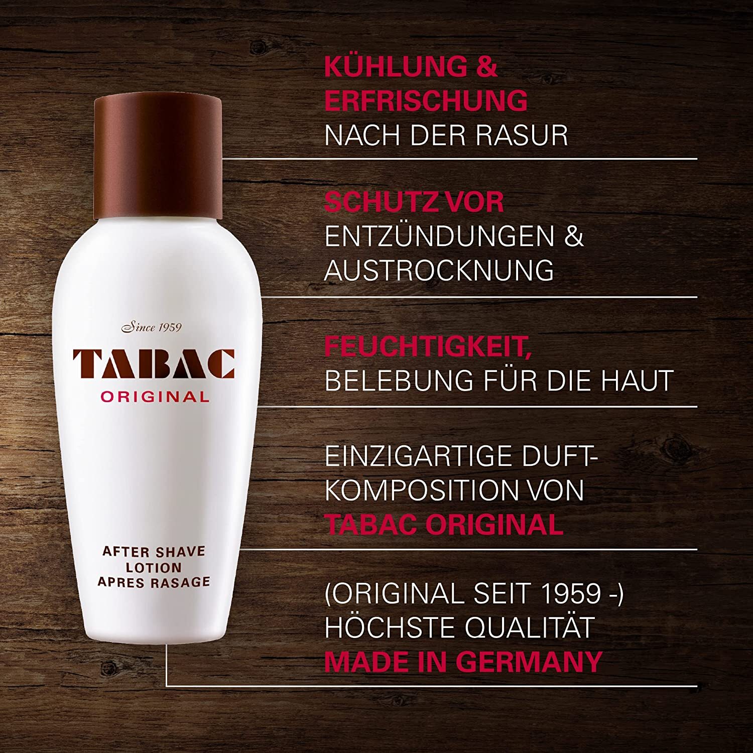 TABAC ORIGINAL by Maurer & Wirtz for Men AFTER SHAVE LOTION 3.4 oz 100 ...
