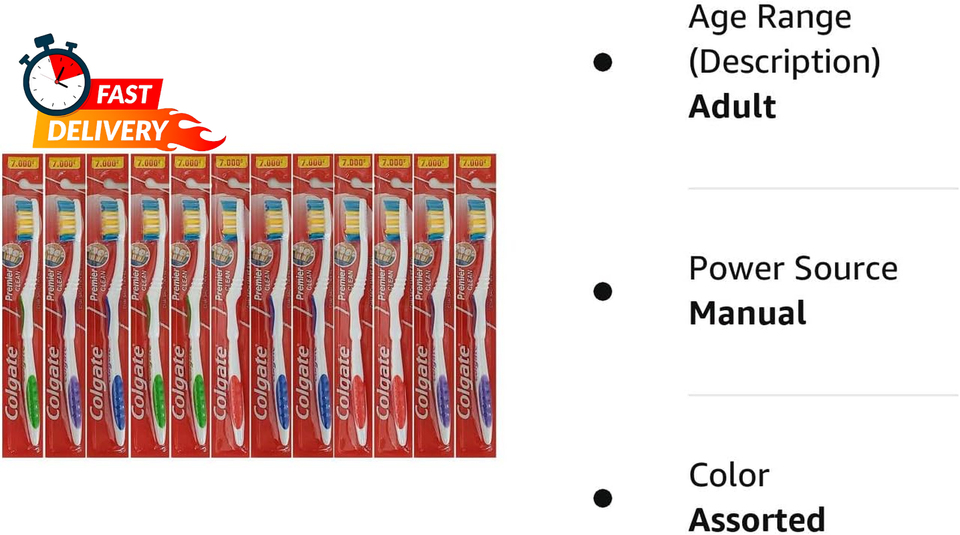 12 Pack Colgate Toothbrush Firm Hard Full Head Extra Clean New | eBay