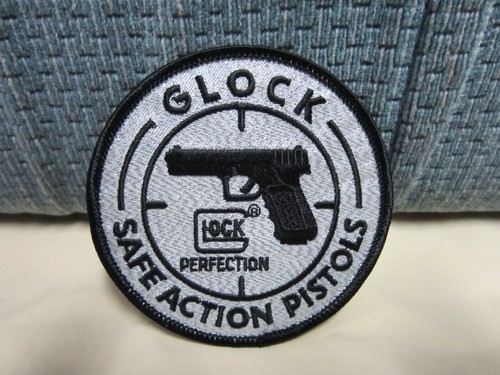 Glock Safe Action Pistols Patch Glock Perfection Black Silver Embroidery | eBay