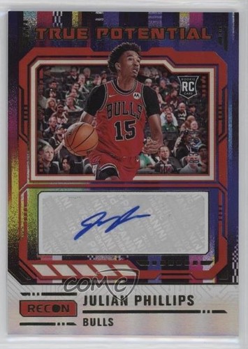 2023-24 Recon True Potential Signatures Red /99 Julian Phillips Rookie ...