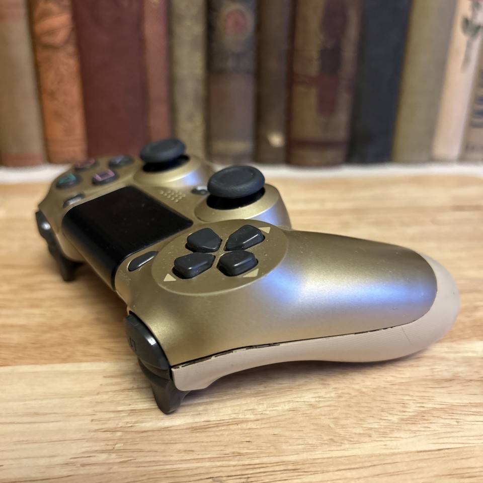 Sony PlayStation 4 PS4 DualShock 4 Wireless Controller Gold Stick Drift ...