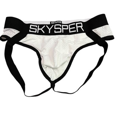 SKYSPER Jockstrap Athletic Supporter Male Underwear White XXL | eBay