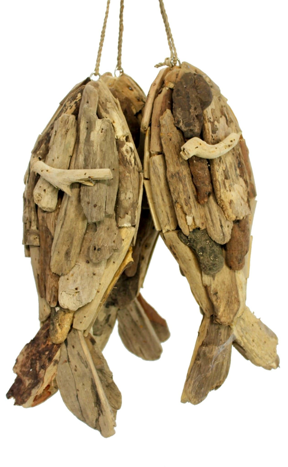 Fish on a string Wall Art Rustic Driftwood Handmade Wood nautical lodge ...