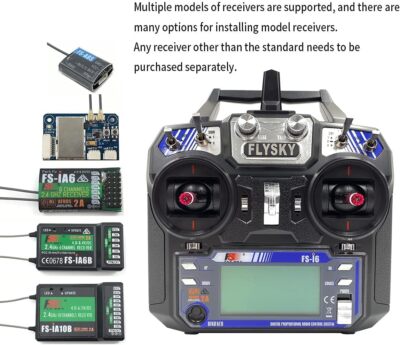Flysky FS-i6 2.4G 6CH RC Transmitter Controller FS-iA6 Receiver f/RC ...