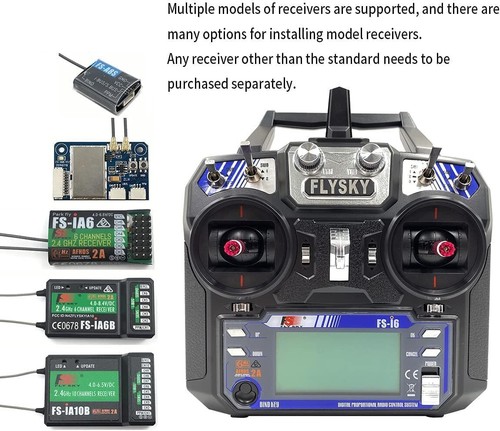 Flysky FS-i6 2.4G 6CH RC Transmitter Controller FS-iA6 Receiver f/RC ...