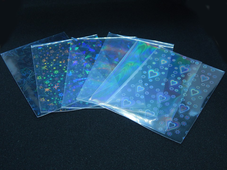 20PCS Holographic Card Sleeves 65x90mm for TCG MTG Pokémon Holder ...