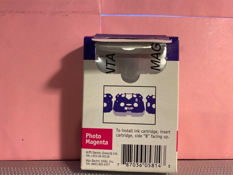 ALPS Printer Ink Photo Magenta Cartridge New in Box | eBay
