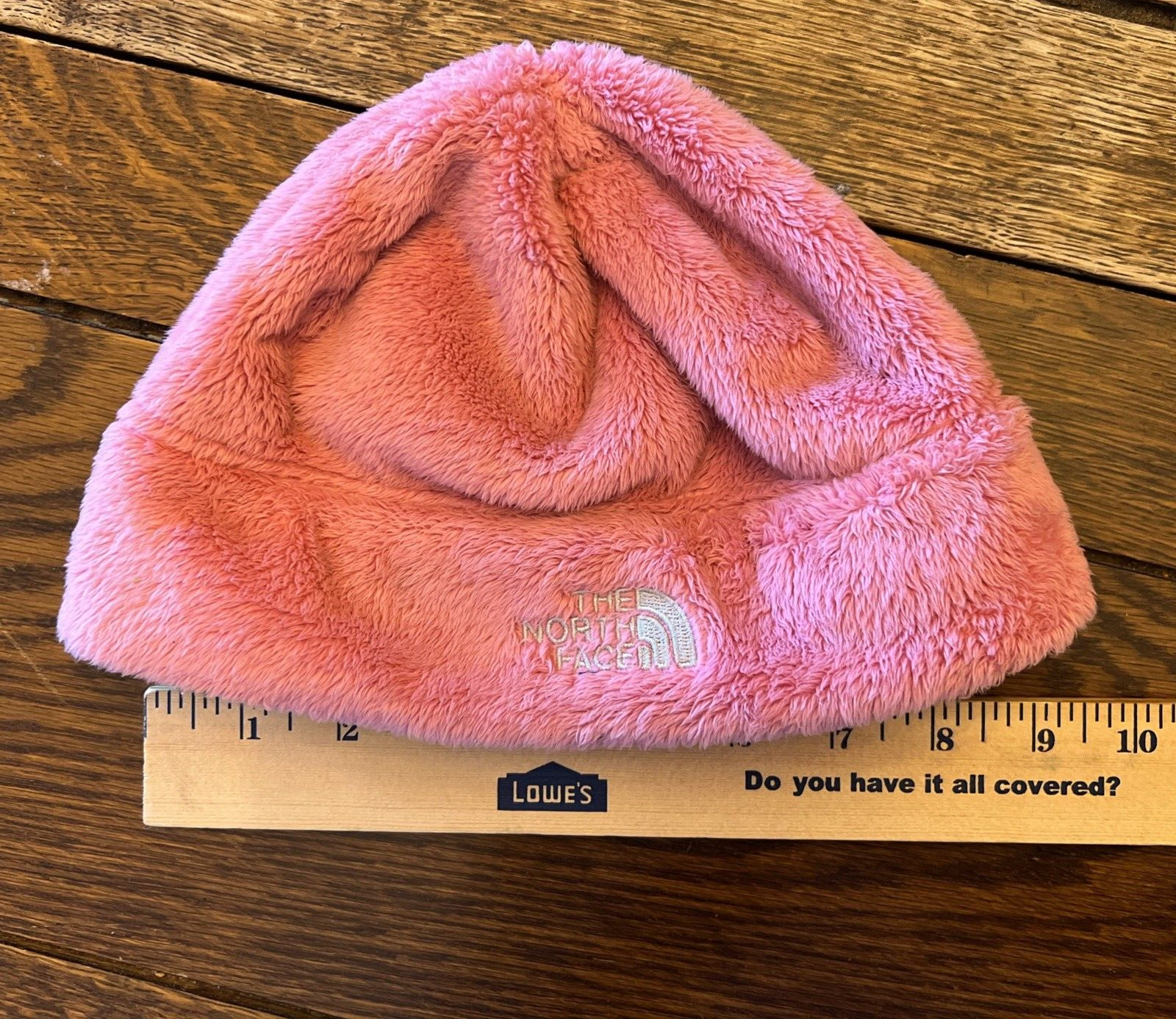 2 HATS BEANIES Lot POLARTEC LL BEAN BUNNY EARS NORTH FACE PINK Youth XS ...