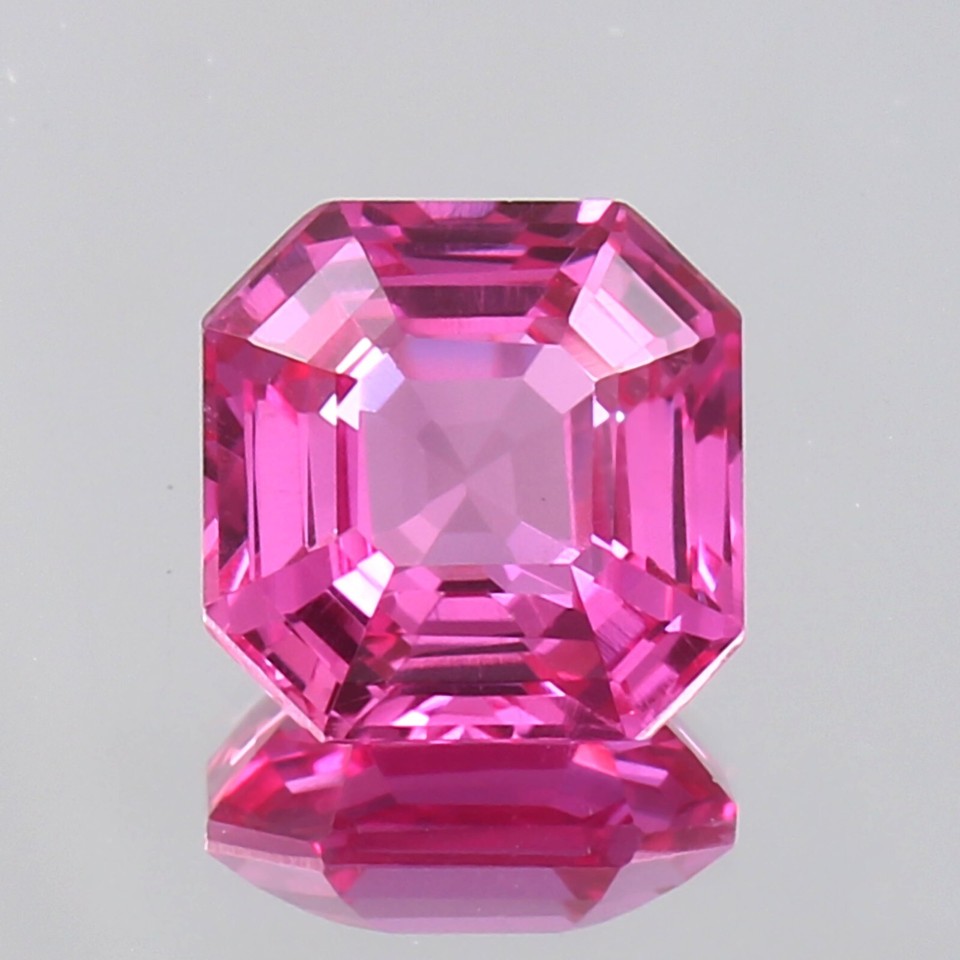 AAA 9.75 Ct Natural Flawless Ceylon Pink Sapphire Loose Asscher Cut ...