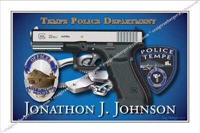 Police,Tempe,department,Retirement,badge,gift, | eBay