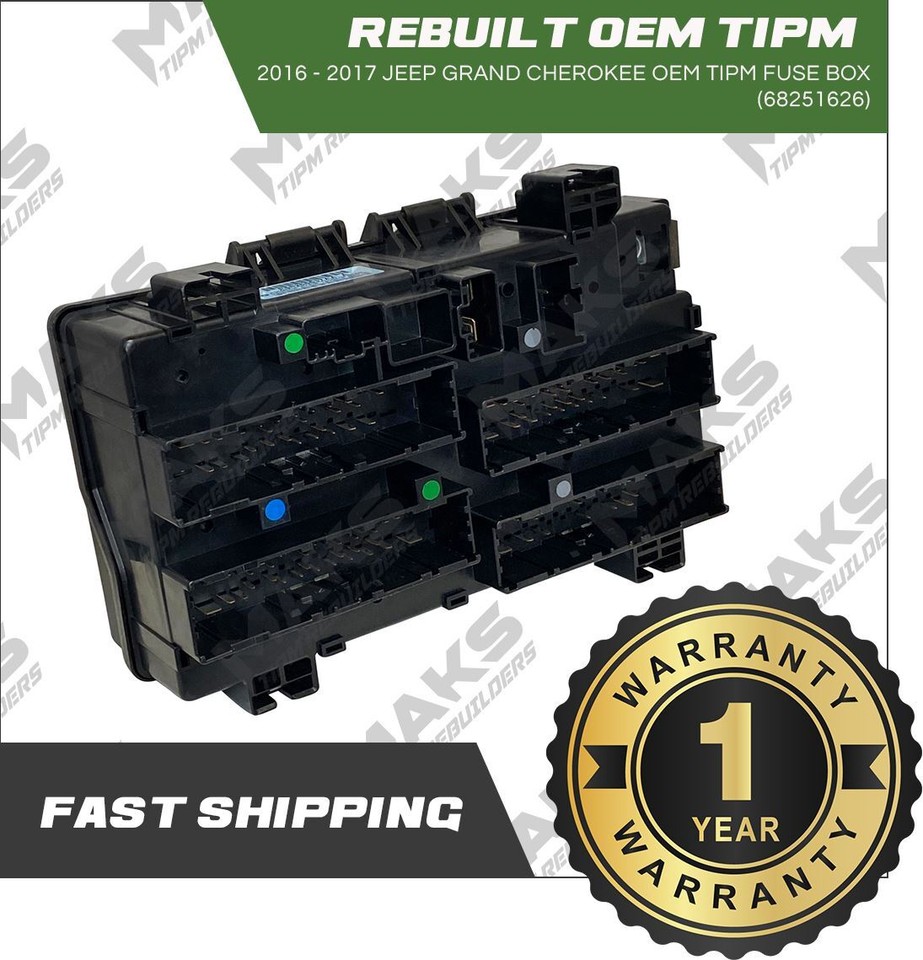 2015 Jeep Grand Cherokee OEM Rebuilt PDC /TIPM Fuse Box 68242800AE | eBay