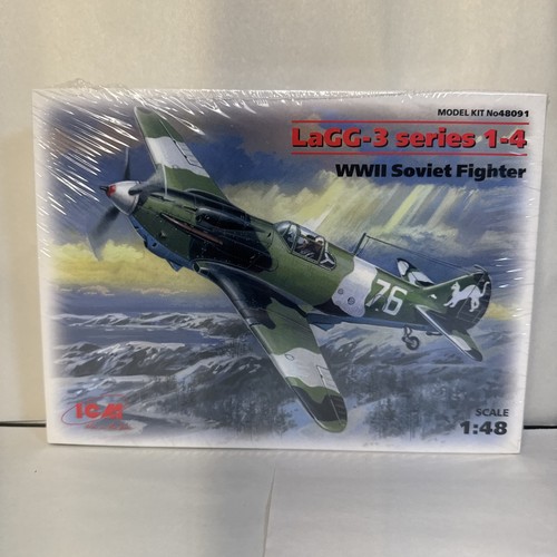 ICM 48091 Plastic Model Kit Aircraft 1:48 LAGG-3 Series 1-4 WWII Soviet ...
