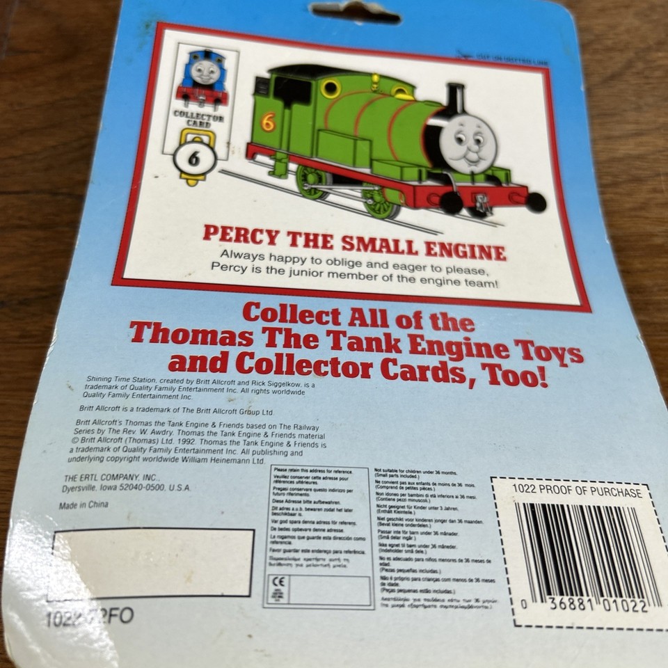 Vintage 1992 ERTL Die-Cast Shining Time Station Percy the Small Engine ...