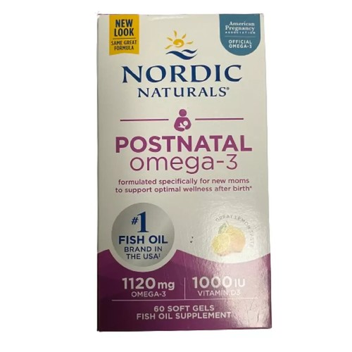 Nordic Naturals Postnatal Omega-3 Lemon - 60 Soft Gels | eBay