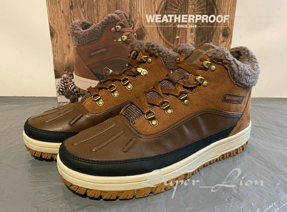 NEW Weatherproof Men's Landon Sneaker Winter Boots - SIZE 10 - BROWN | eBay