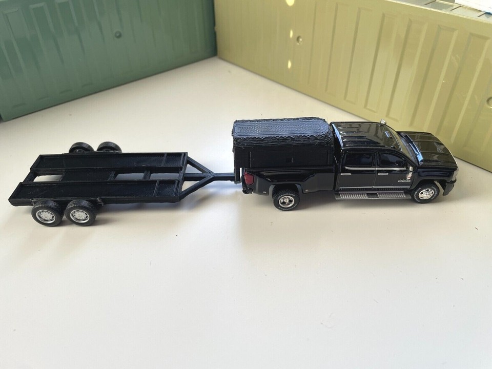 3D Printed Open Wheel Trailer For 1/64 Diecast Vehicles, Greenlight Hot ...
