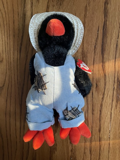 Ty Beanie Babies 1993 Cawley Crow Attic Treasures MINT 3rd Generation ...